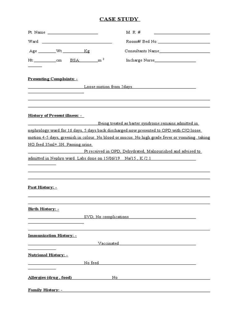 Case Study: Presenting Complaints | PDF