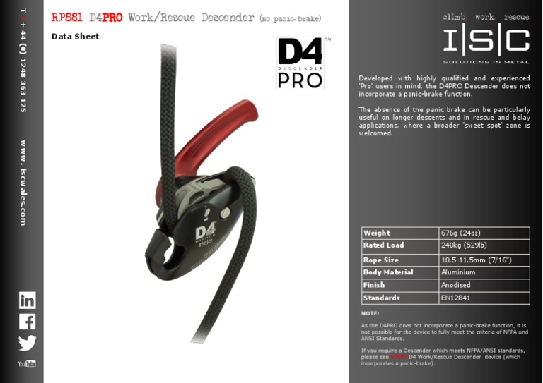 Pro Descender for Expert Users | PDF | Manufactured Goods | Equipment