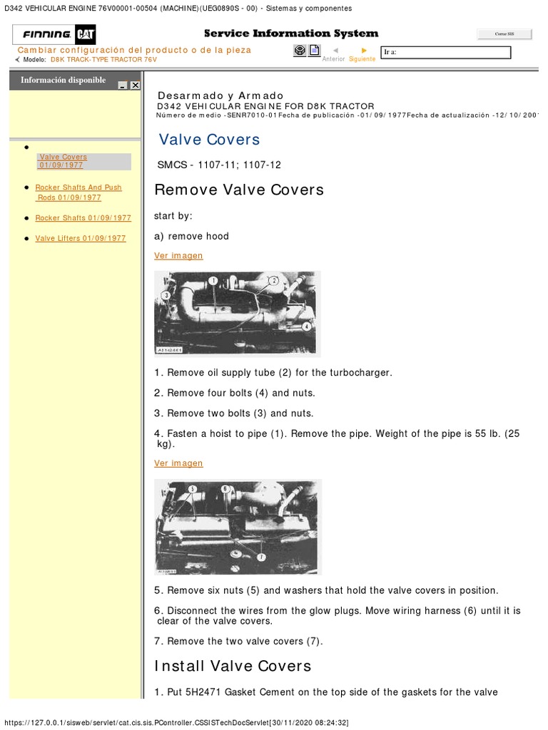 D342 Vehicular Engine 76V0000 | PDF | Ocio