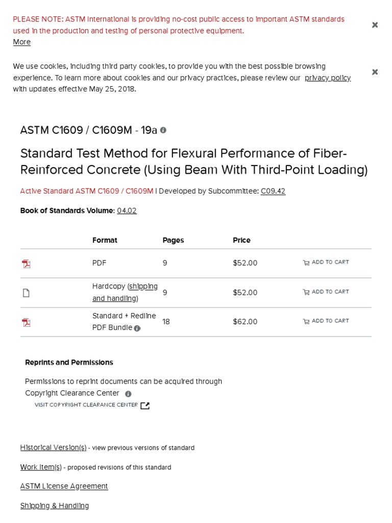 ASTM C1609 - C1609M - 19a Standard Test Method For Flexural Performance ...