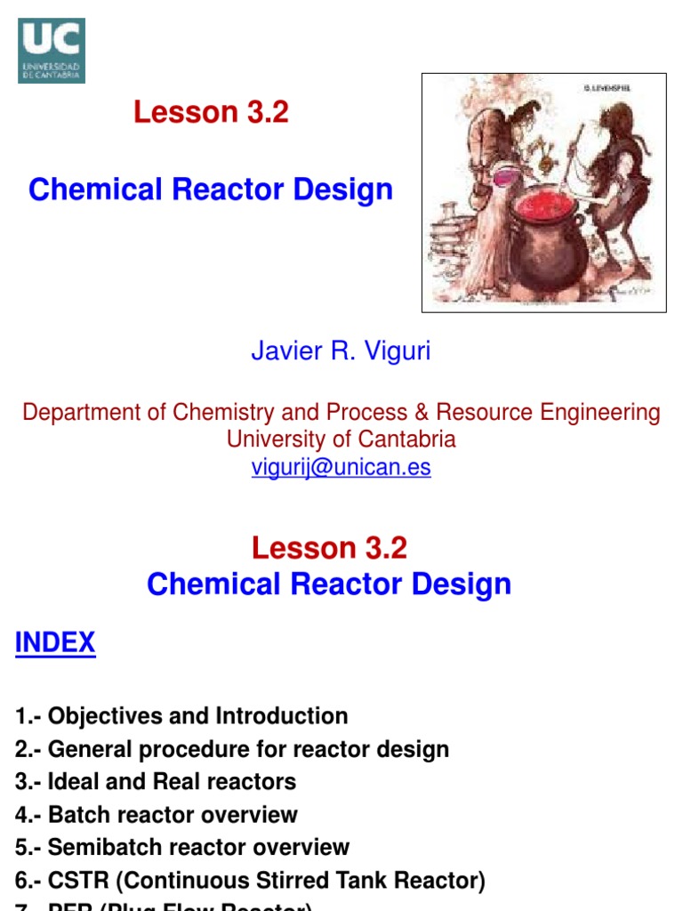 Lesson 3.2. Chemical Reactors Design PDF | PDF | Chemical Reactor ...