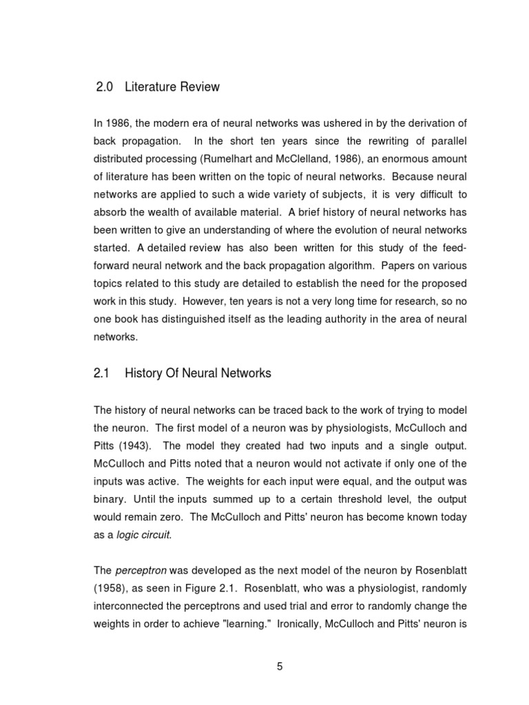 History of Neural Networks | PDF | Stability Theory | Artificial Neural ...