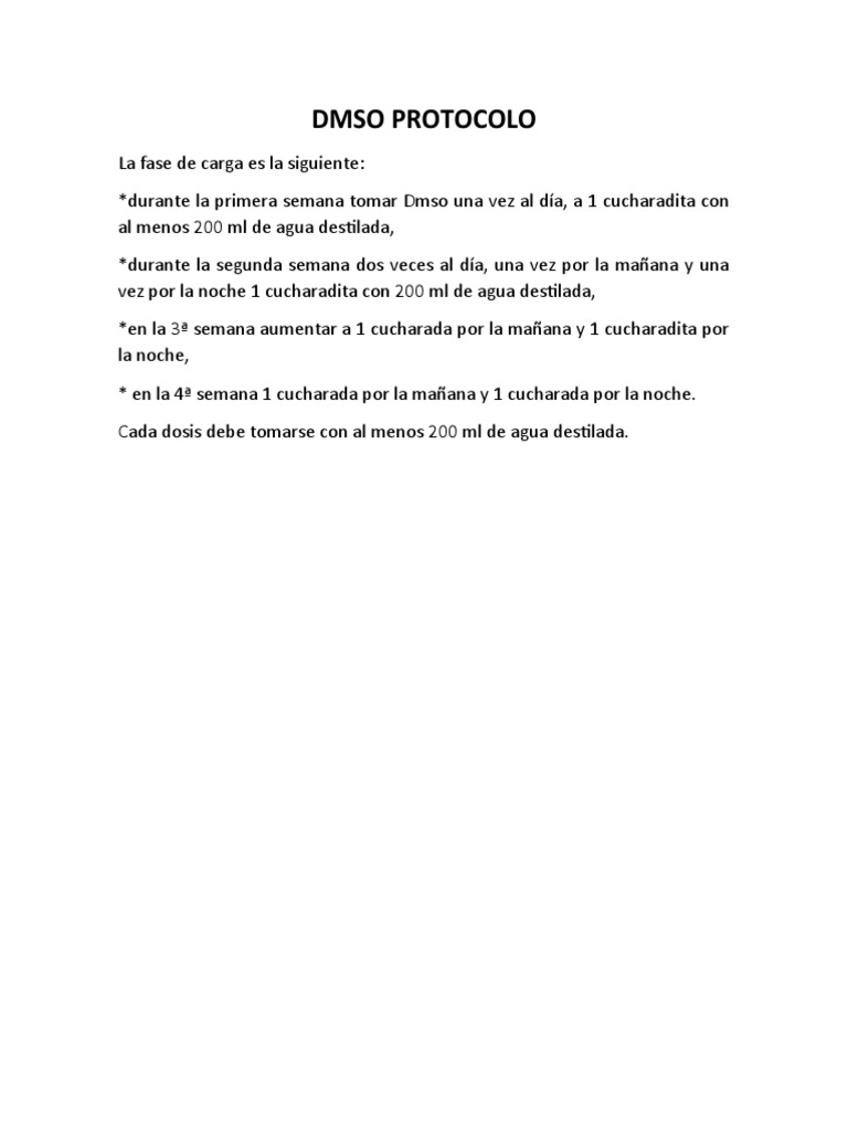 Dmso Protocolo | PDF