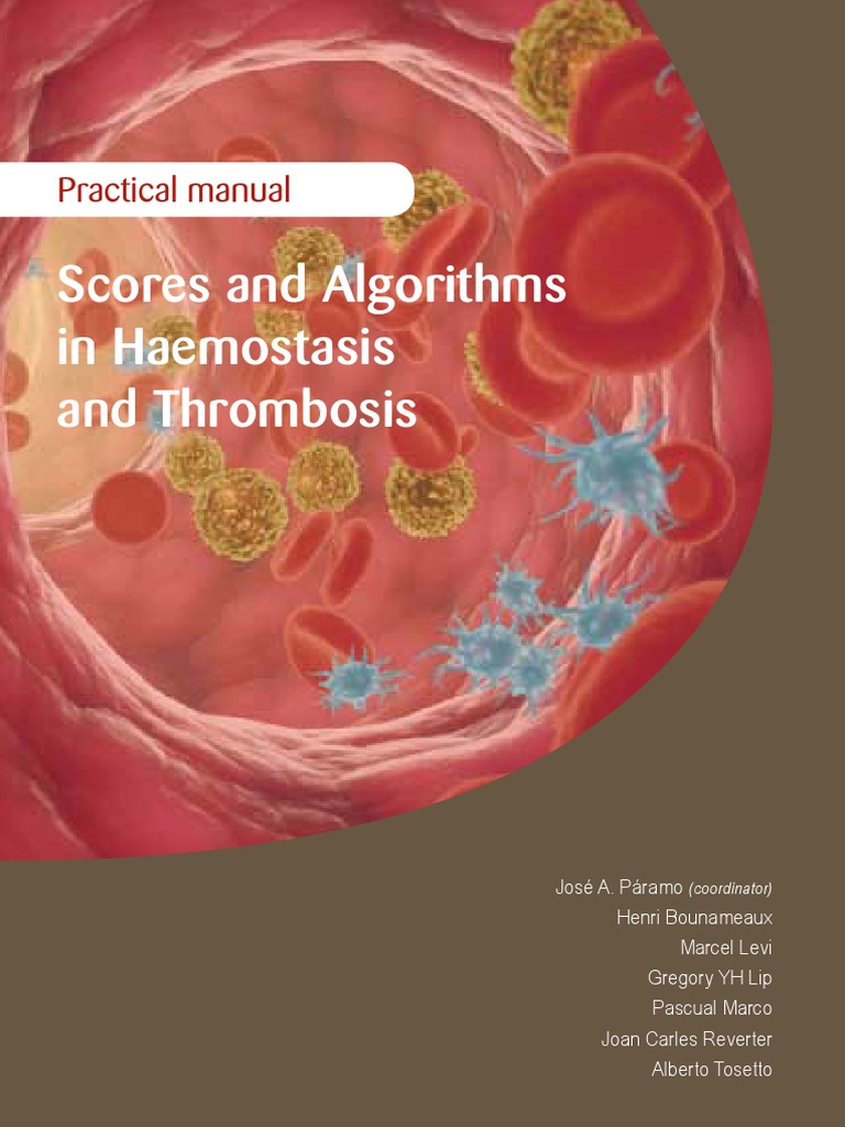 Practical Manual Scores Algorithms Haemostasis Thrombosis | PDF