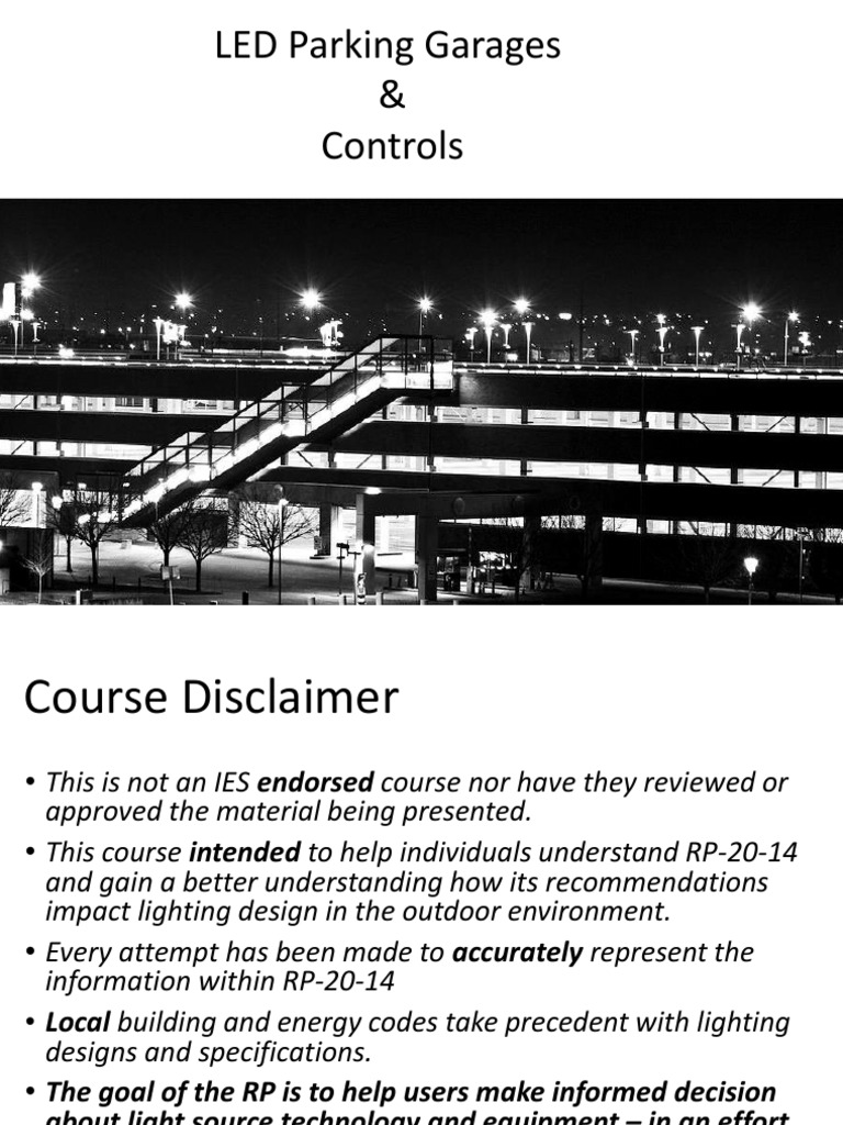 LED Parking Garages & Controls | Download Free PDF | Parking | Parking Lot