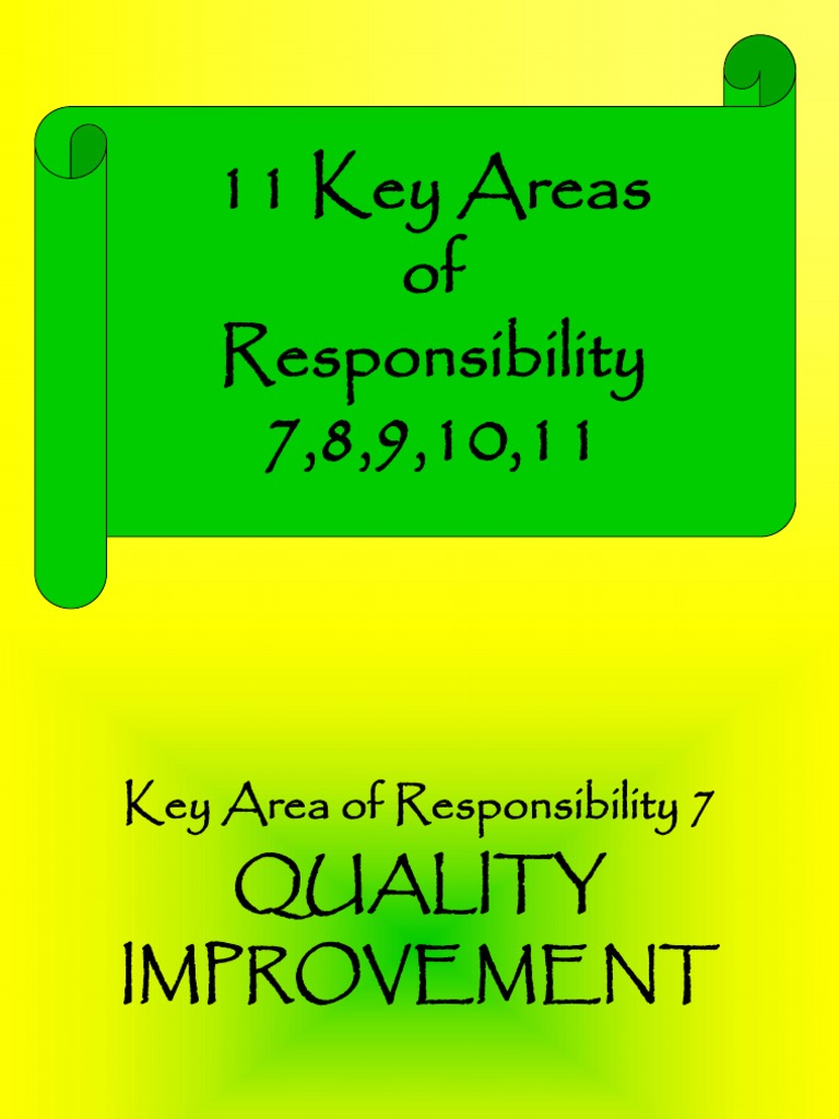Key Areas of Responsibility 7 8 9 10 11 | PDF | Patient | Competence ...
