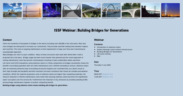 Building Bridges For Generations Announcement | PDF | Stainless Steel ...
