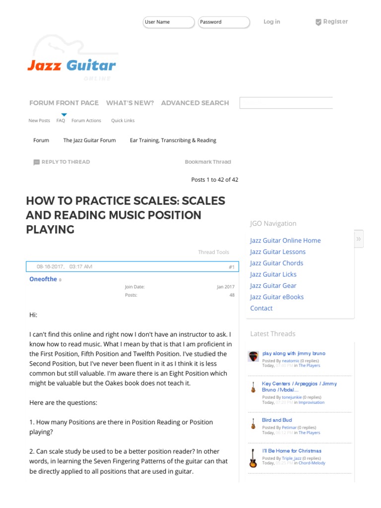 How To Practice Scales: Scales and Reading Music Position Playing | PDF ...