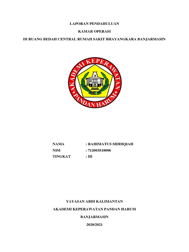 Ruang Operasi | PDF