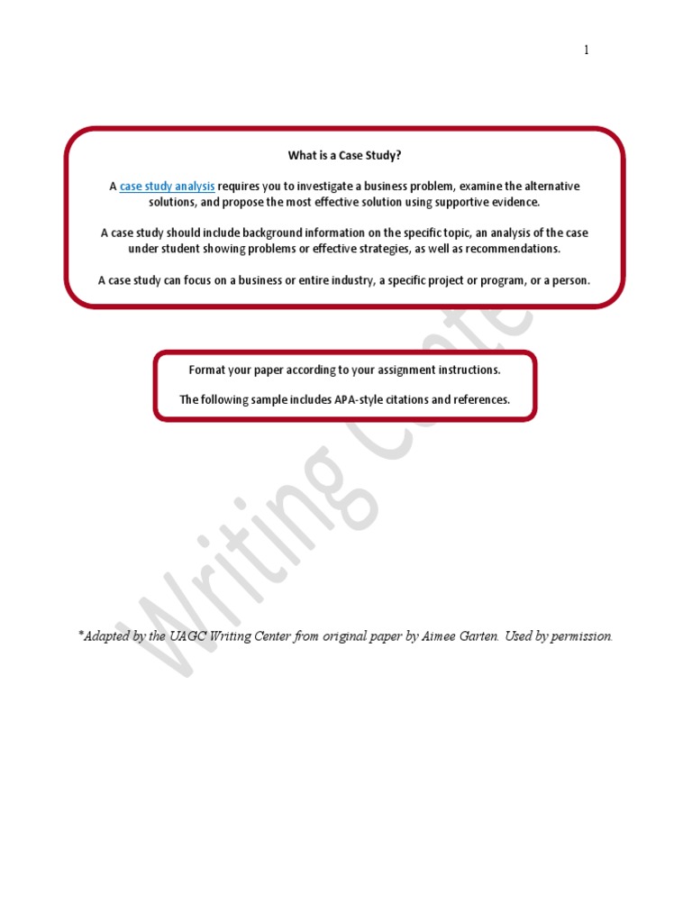 Sample Case Study Analysis | PDF | Human Resources | Case Study