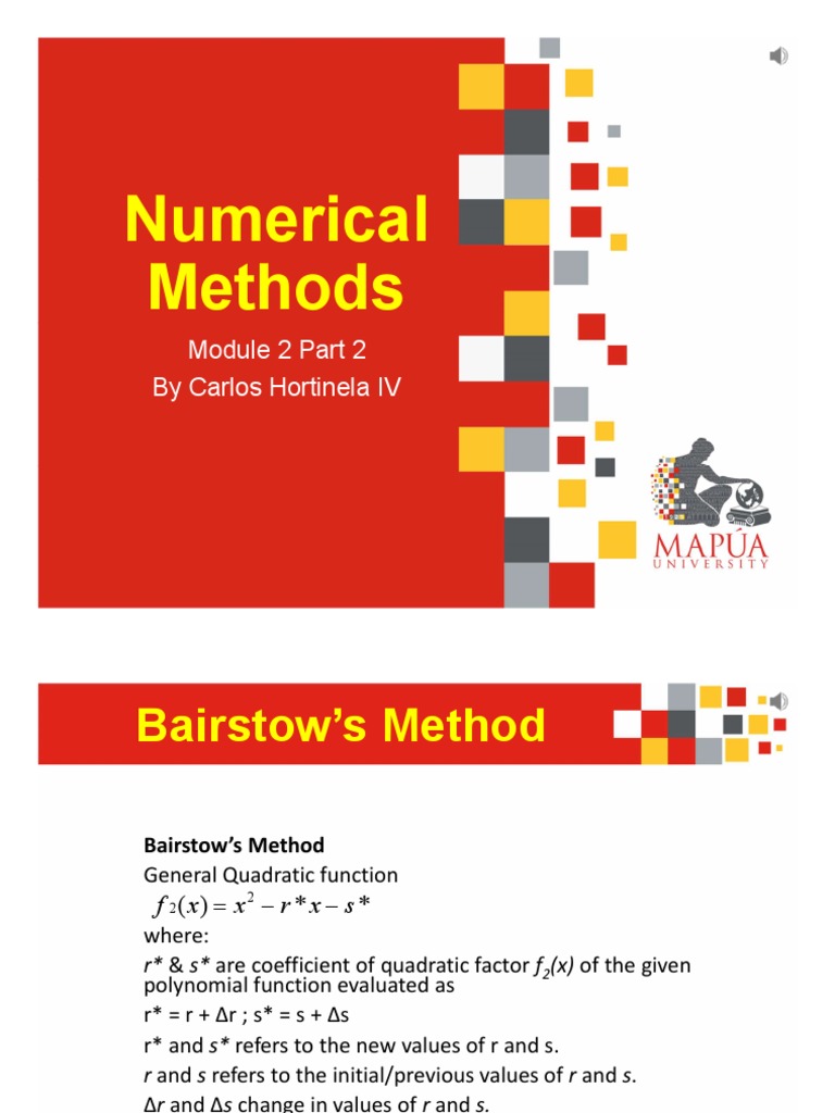 Numerical Methods: Module 2 Part 2 by Carlos Hortinela IV | Download Free PDF | Factorization ...