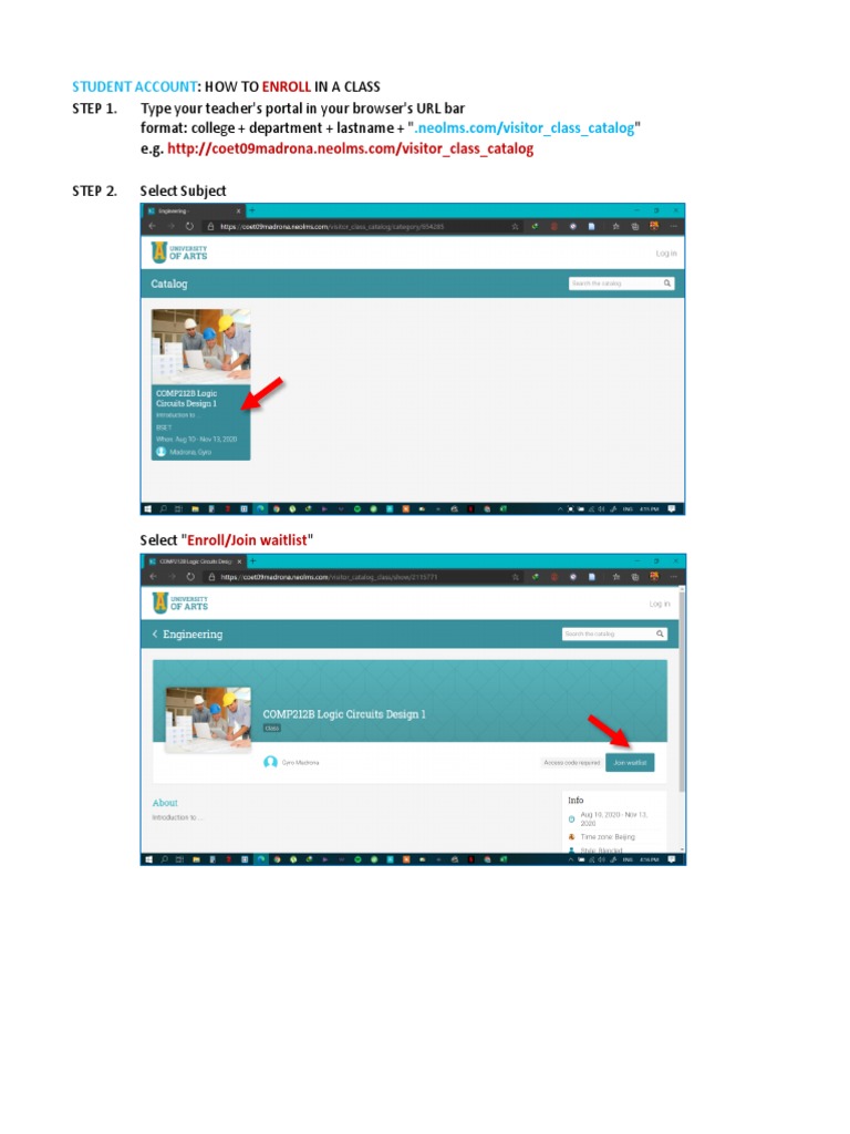 Student Guide To NEO LMS 1 | PDF