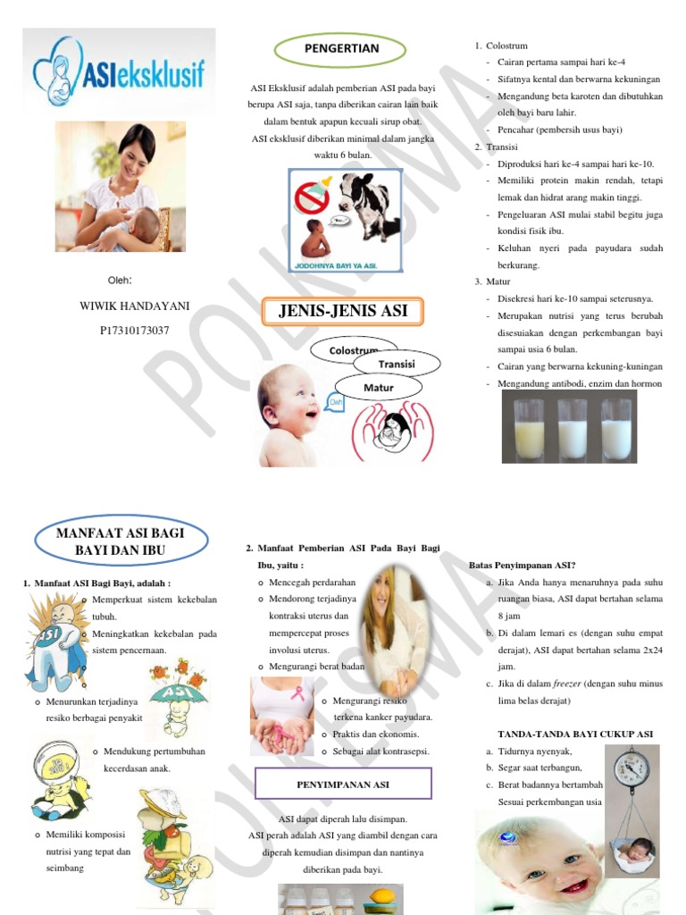 Manfaat dan Jenis ASI Eksklusif untuk Bayi | PDF