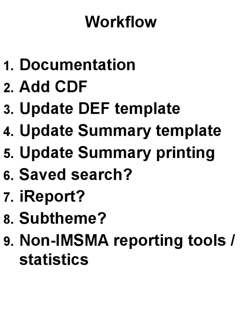 Poster IMSMA Workflow | PDF