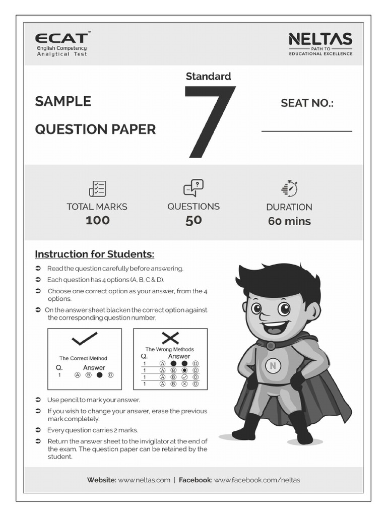 STD 7 Sample Question Paper | PDF | Fossil | Dinosaurs