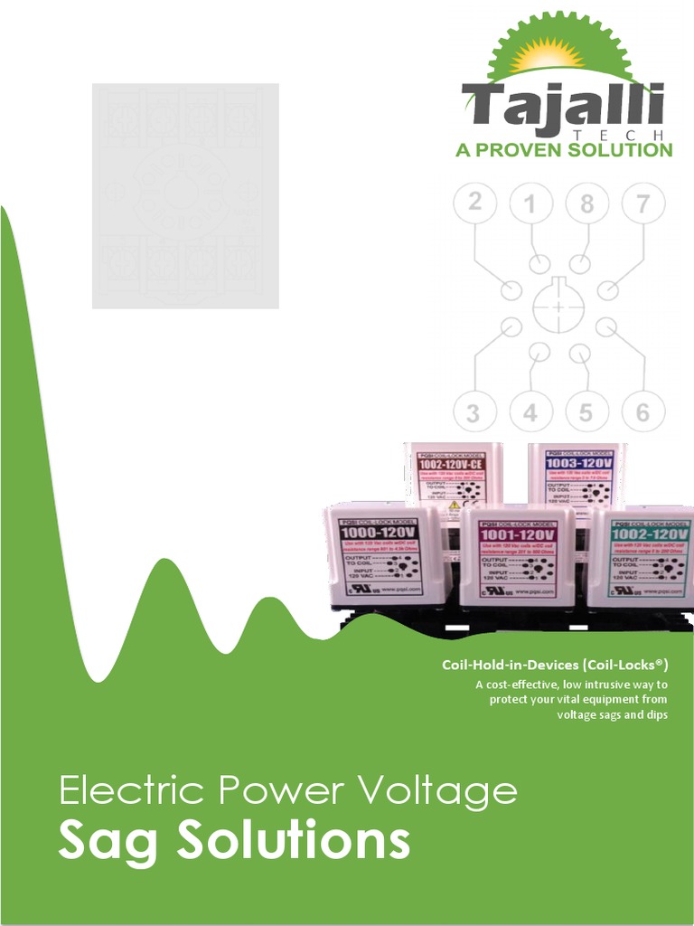 Electric Power Voltage: Sag Solutions | PDF | Relay | Inductor