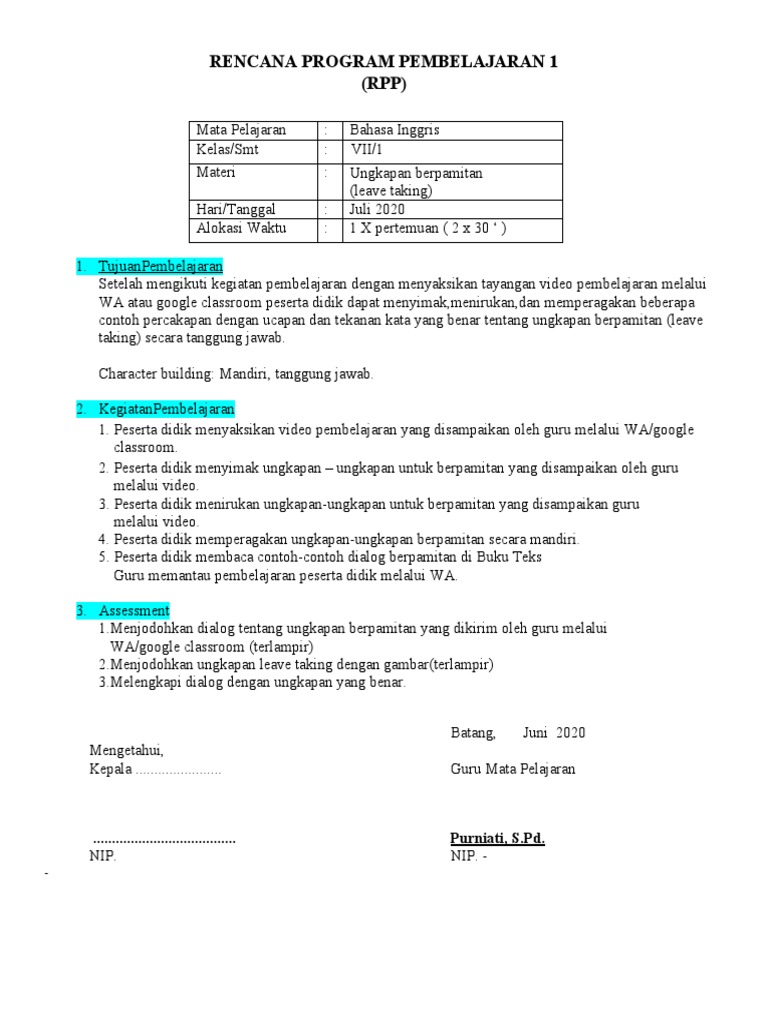 RPP 3.1 Leave Takings | PDF