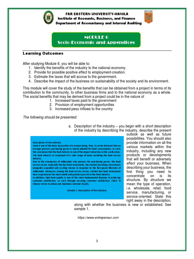 Module 6 - Socio Economic Aspect | PDF | Employment | Foods