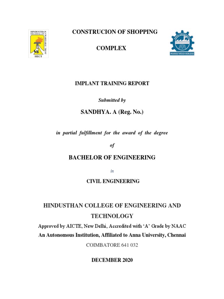 IMPT - Report Format | PDF | Column | Concrete