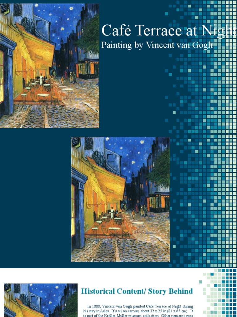 Café Terrace at Night: Painting by Vincent Van Gogh | PDF | Vincent Van ...
