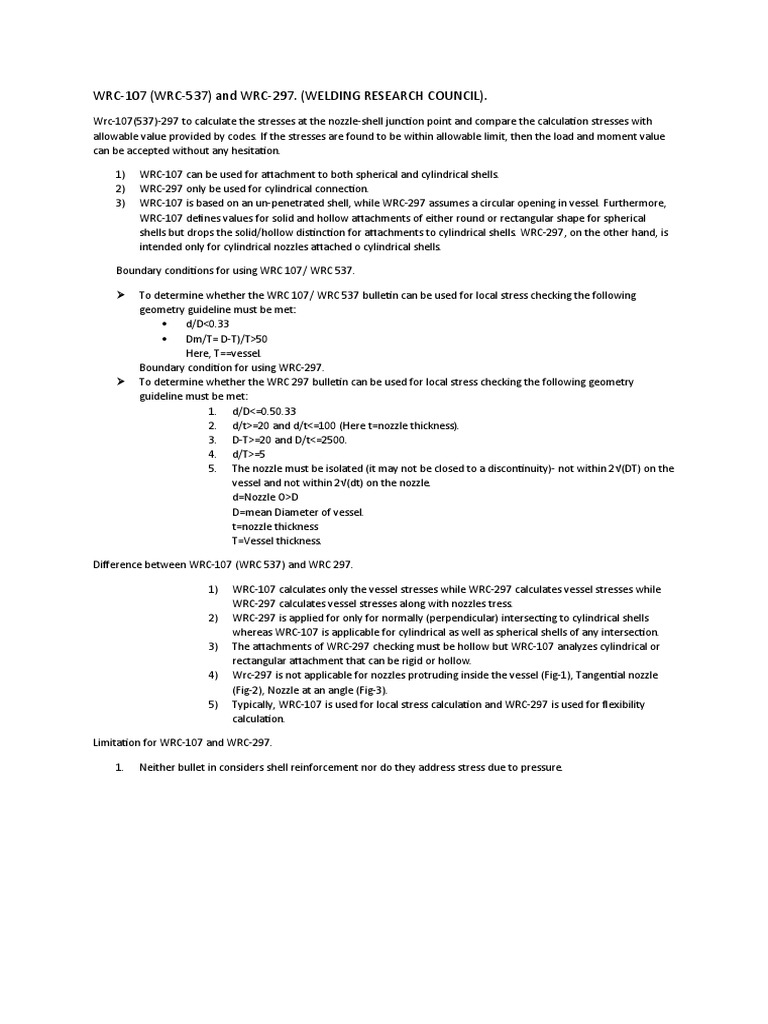 WRC-107 (WRC-537) and WRC-297. (WELDING RESEARCH COUNCIL) | Download ...