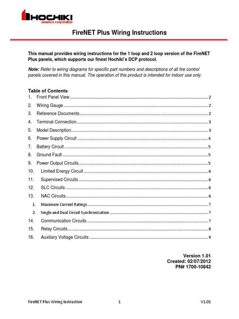 Firenet Plus Wiring Instructions | PDF | Amplifier | Relay