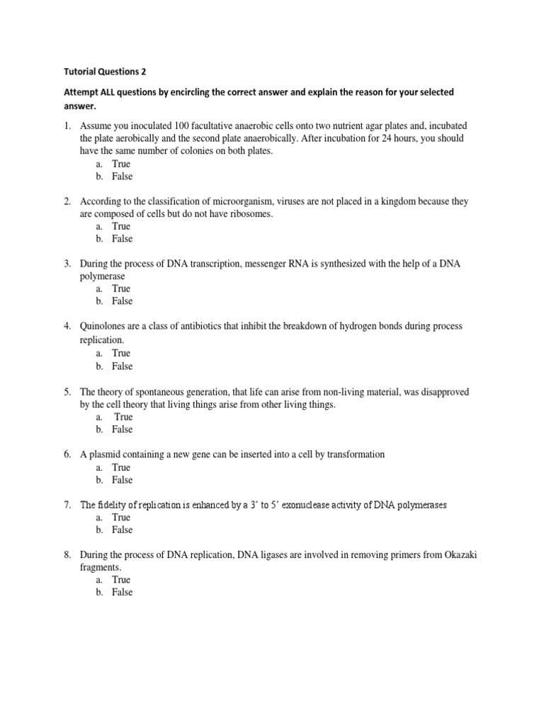 Tutorial Questions 2 | PDF