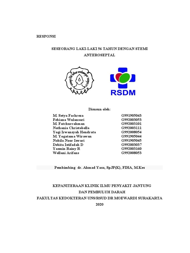 Studi Kasus STEMI Anteroseptal | PDF
