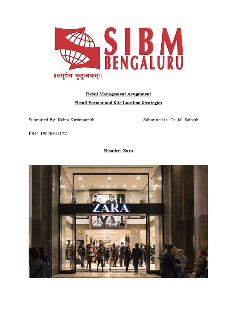 Retail Format & Site Location Strategy For Zara | PDF | Retail | Luxury ...
