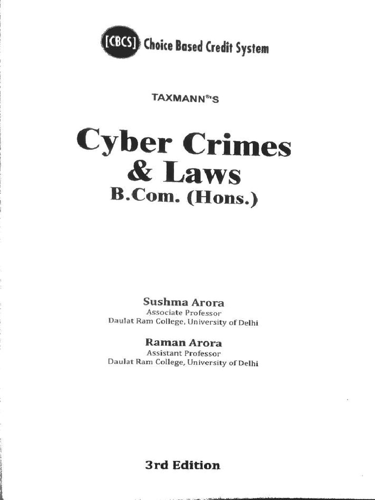 Cyber Crime Book PDF | PDF