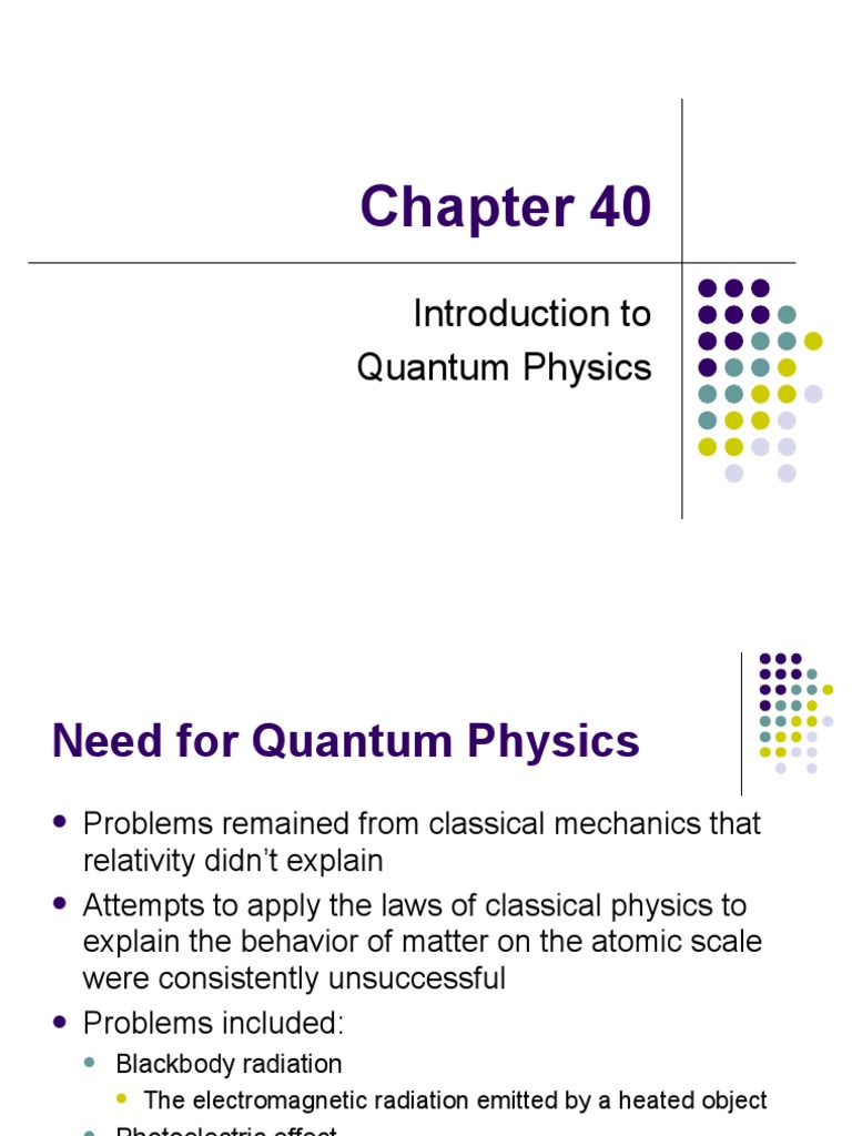 Introduction To Quantum Physics | PDF | Photoelectric Effect ...