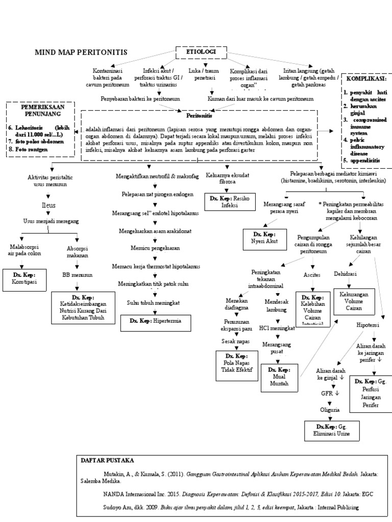 Nely Qomarun Nisa Mind Map Peritonitis | PDF