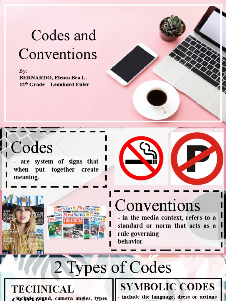 Codes and Conventions - SL10 - MIL - BERNARDO, Eleina | PDF | Mass Media | Advertising