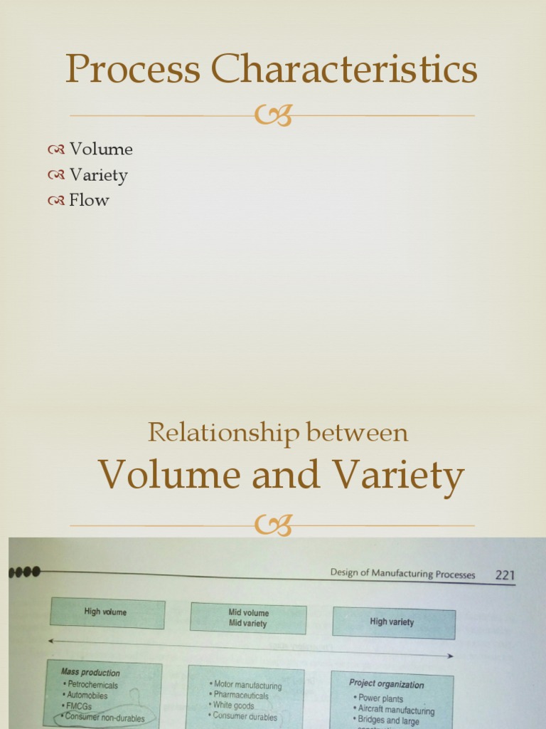 Process Characteristics: Variety Flow | PDF | Mathematical Optimization ...