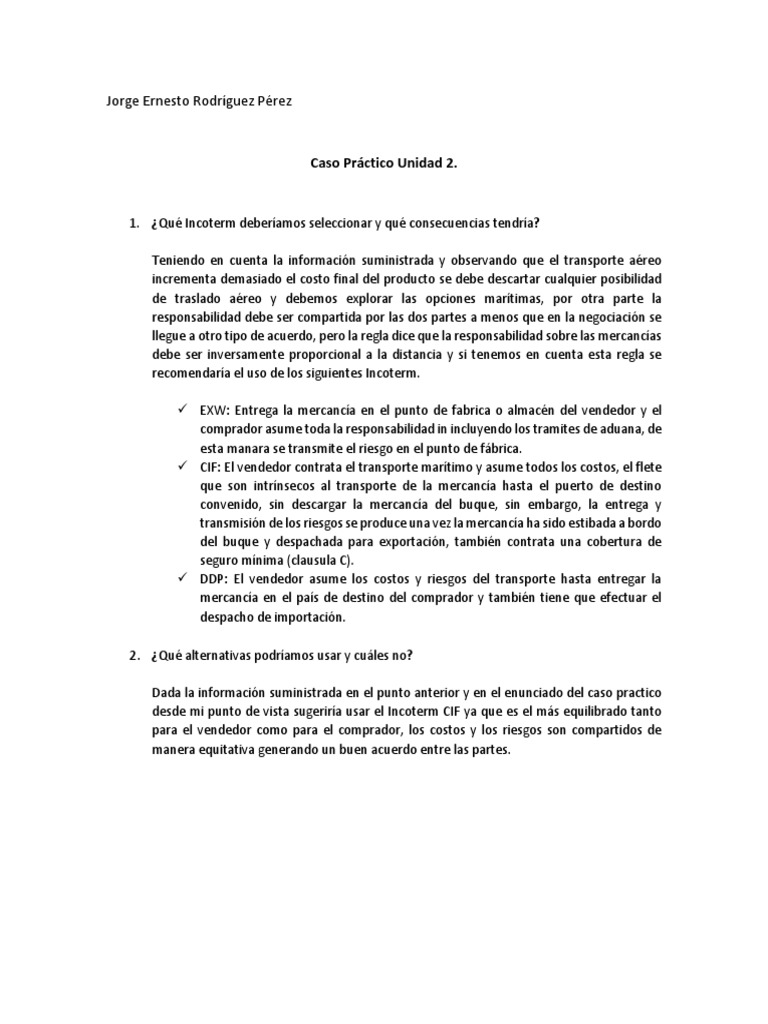 CASO PRACTICO U2 SOLUCIÓN.pdf | PDF