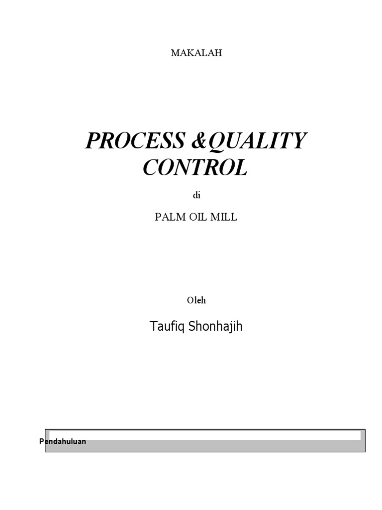 Process Control Manual | PDF