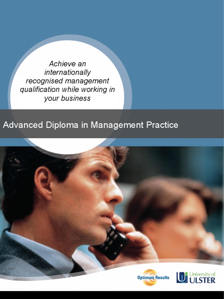Advanced Diploma in Management Practice | PDF | Master's Degree | Diploma