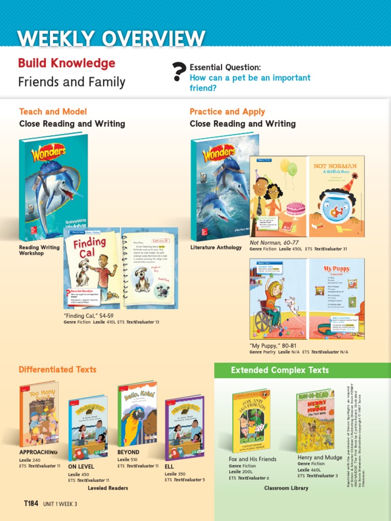 Unit 1 Week 3 PDF | PDF | Phonics | Reading Comprehension