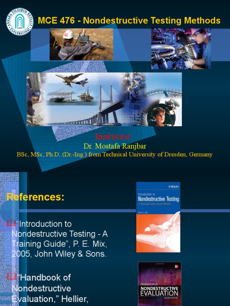MCE 476 - Nondestructive Testing Methods: Instructor | PDF ...