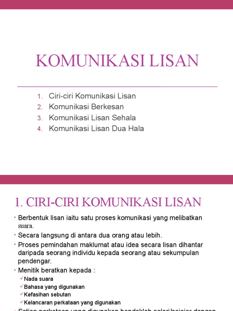 2.komunikasi Lisan | PDF