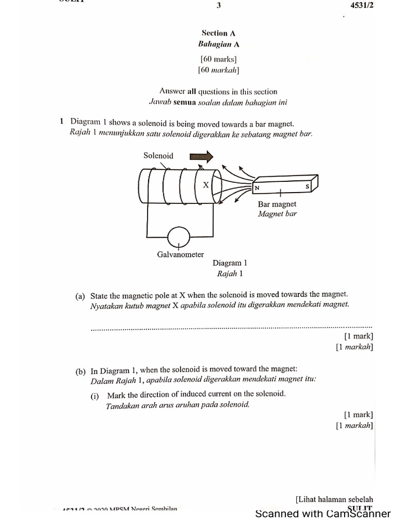Trial Paper Physic 2020 | PDF