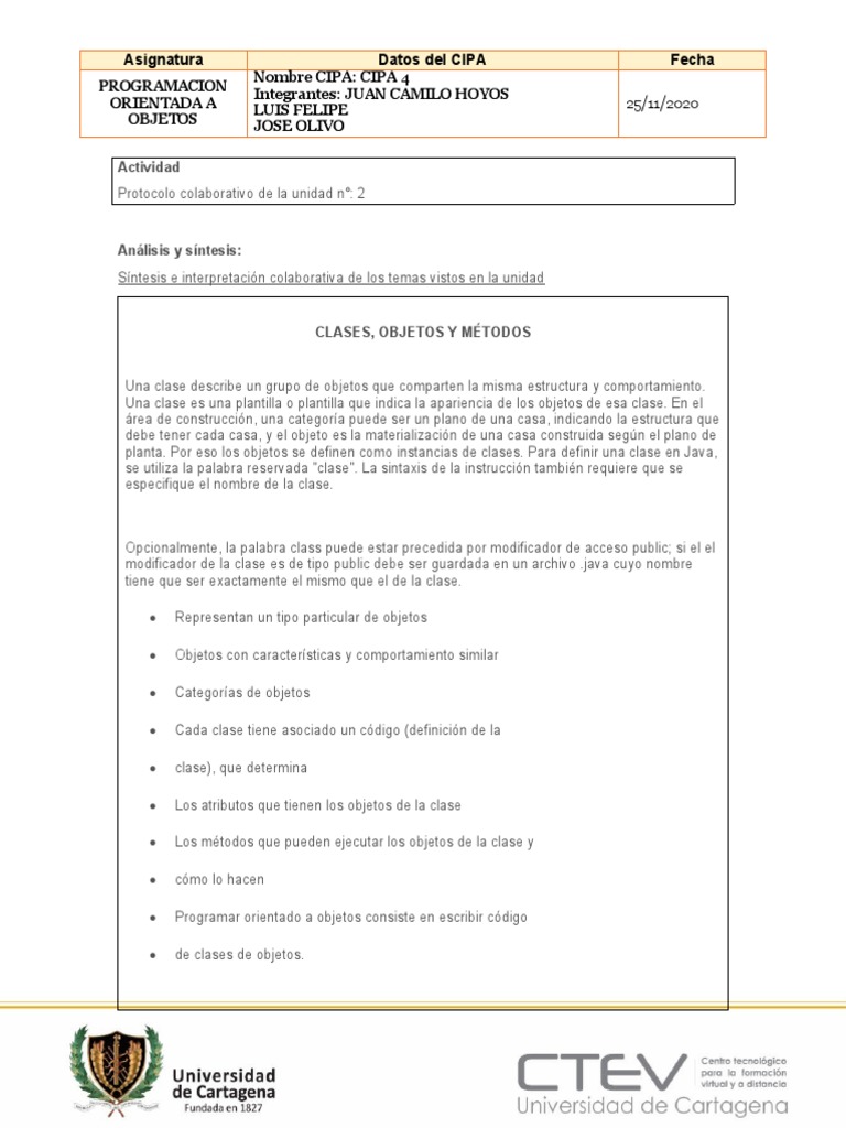 Clases y Objetos en Java: Guía SEO | PDF | Objeto (informática) | Constructor (Programación ...