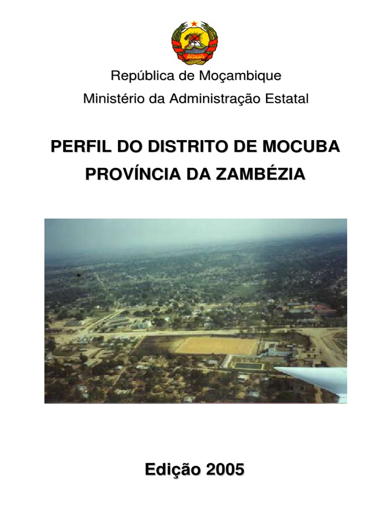 2005 - Perfil Do Distrito de Mocuba | PDF | Ministério (departamento ...