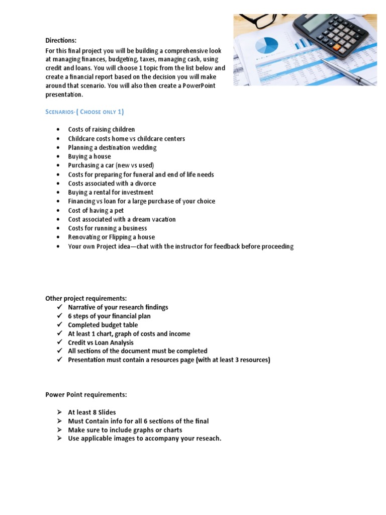 Financial Project: Budgeting & Planning | PDF | Interest | Credit