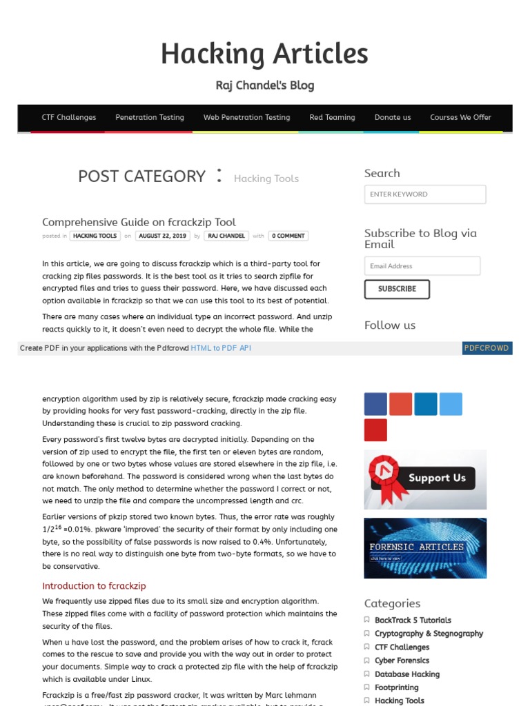 WWW Hackingarticles in Category Collection of Hacking Tools | PDF