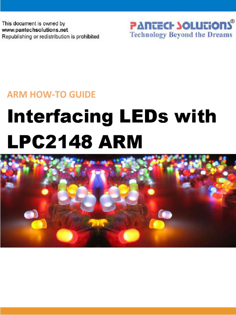 Interfacing LEDs with LPC2148 Guide | PDF | Digital Technology ...