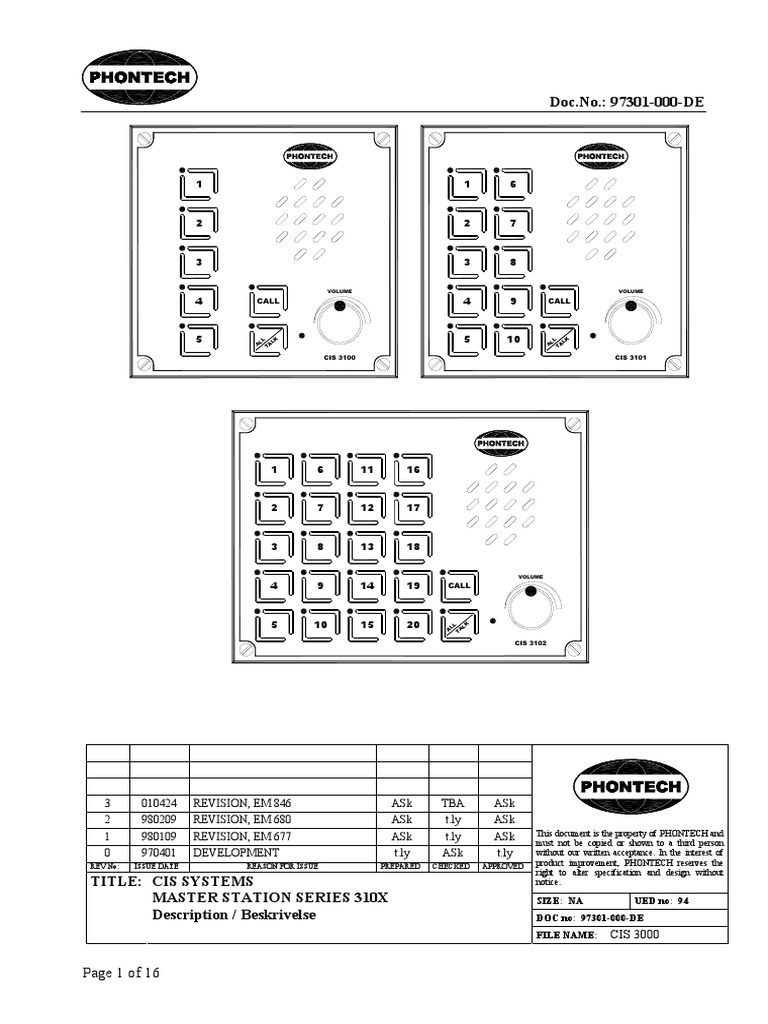 Cis 3000 | PDF | Sound Technology | Electrical Engineering