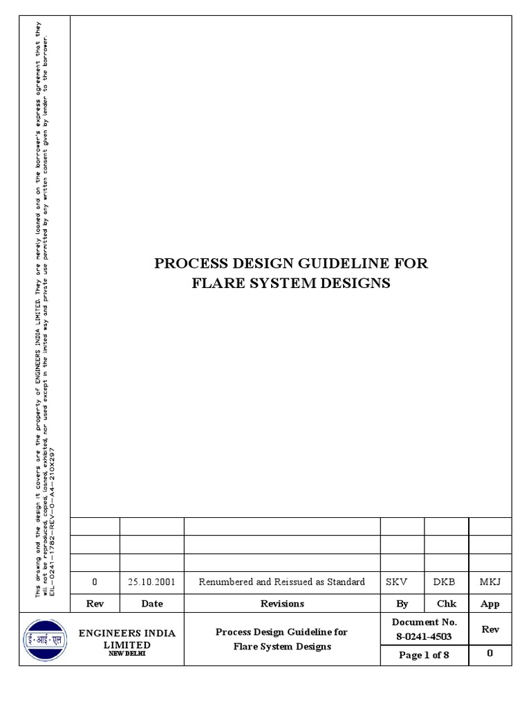 Flare System Design Guidelines | PDF | Gases | Temperature
