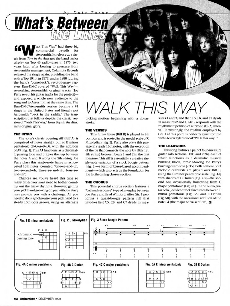 Aerosmith - Walk This Way (Guitar Tab) by Warioblast | PDF
