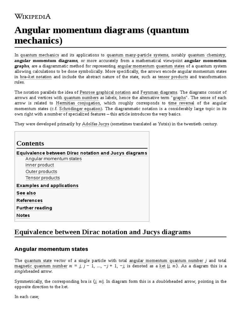Angular Momentum Diagrams (Quantum Mechanics) PDF | PDF | Epistemology ...